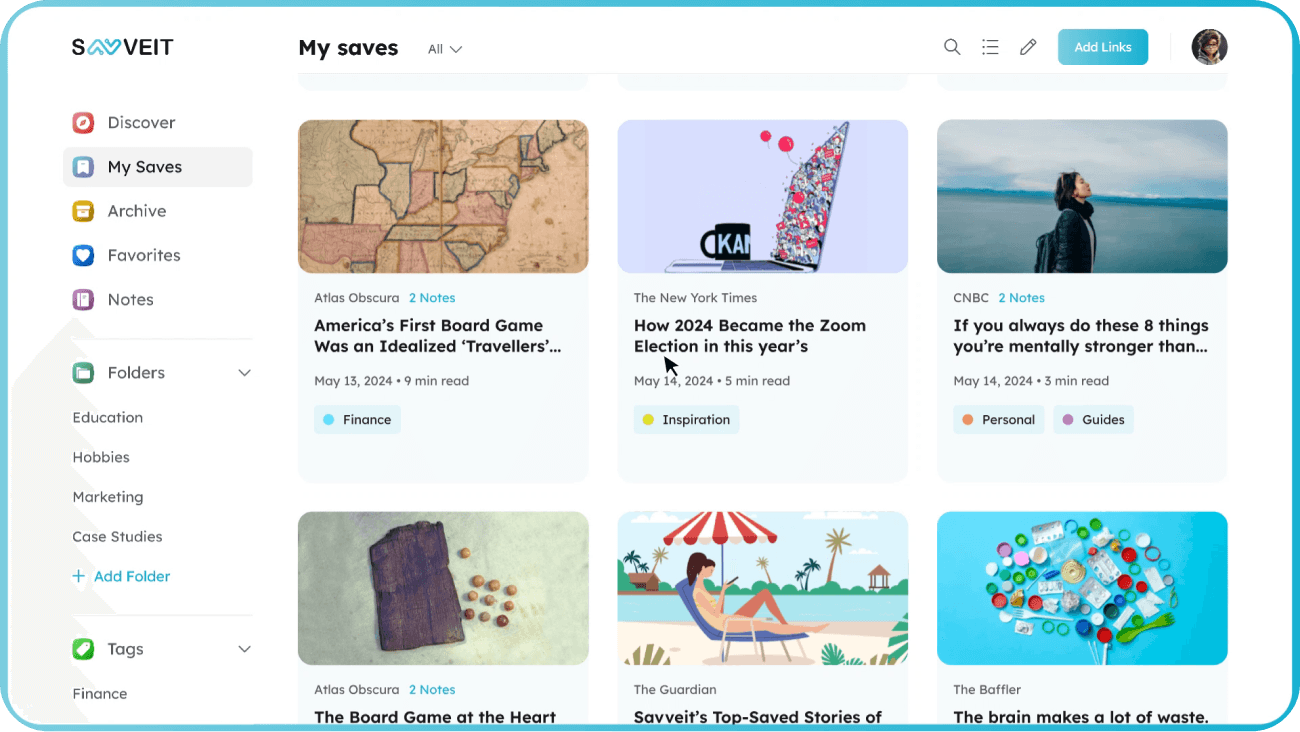 SavveIt: The Best Link Saver Website, App & Extension